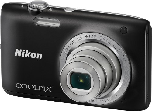 Nikon Coolpix S2800 Point and Shoot Digital Camera with 5X Optical Zoom (Black) International Version No Warranty