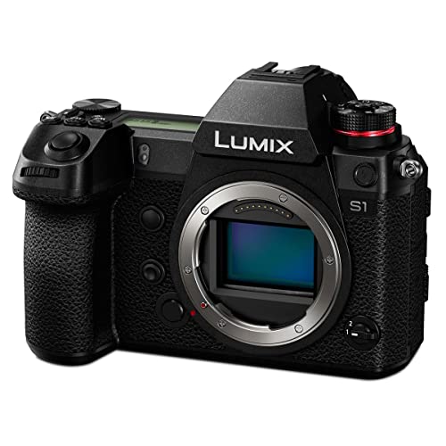 Panasonic LUMIX S1 Full Frame Mirrorless Camera with 24.2MP MOS High Resolution Sensor, L-Mount Lens Compatible, 4K HDR Video and 3.2β LCD - DC-S1BODY