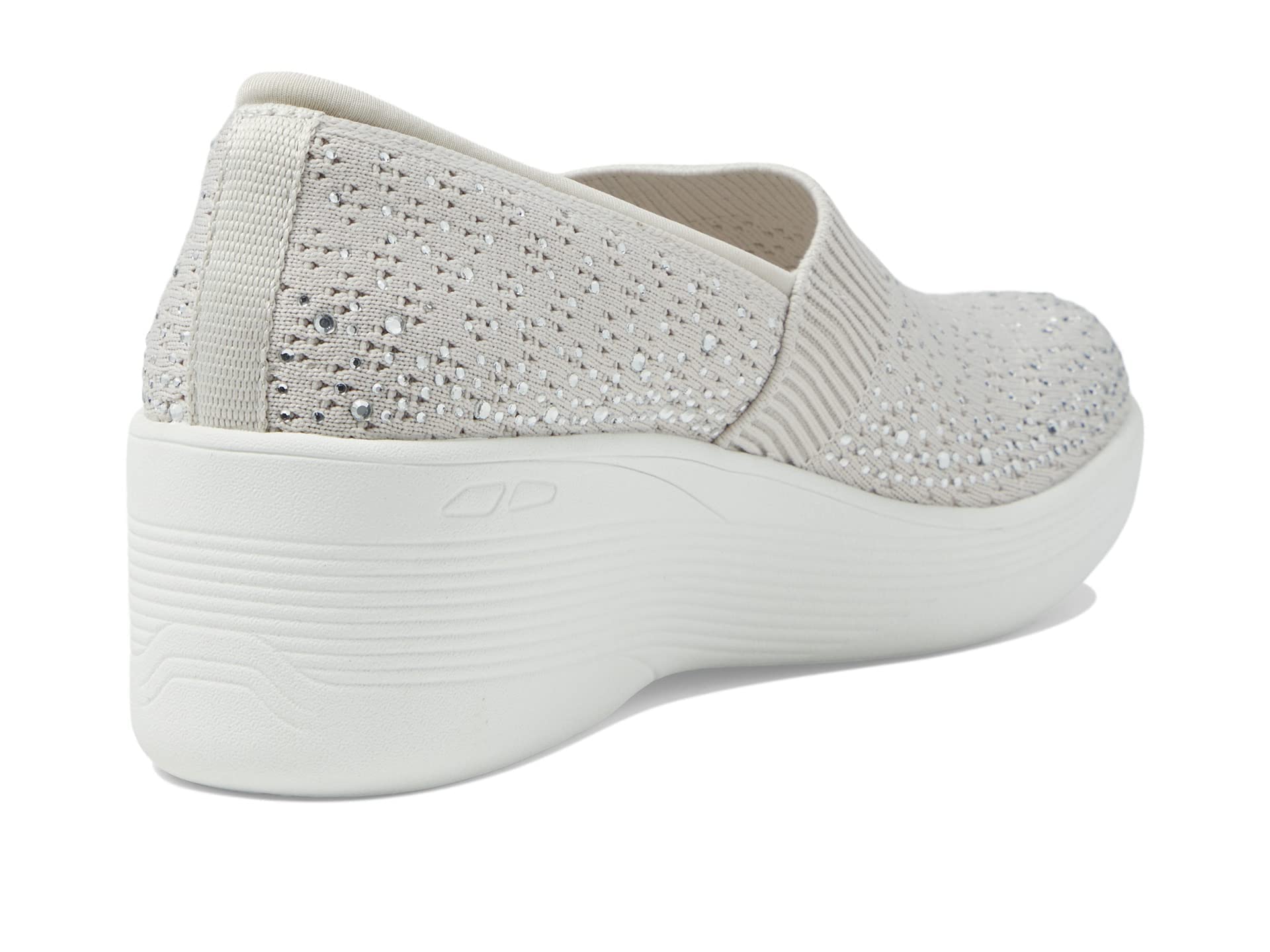 SKECHERS Women's Martha Stewart PIER LITE-Reflection Loafer, Light Grey Silver, 6