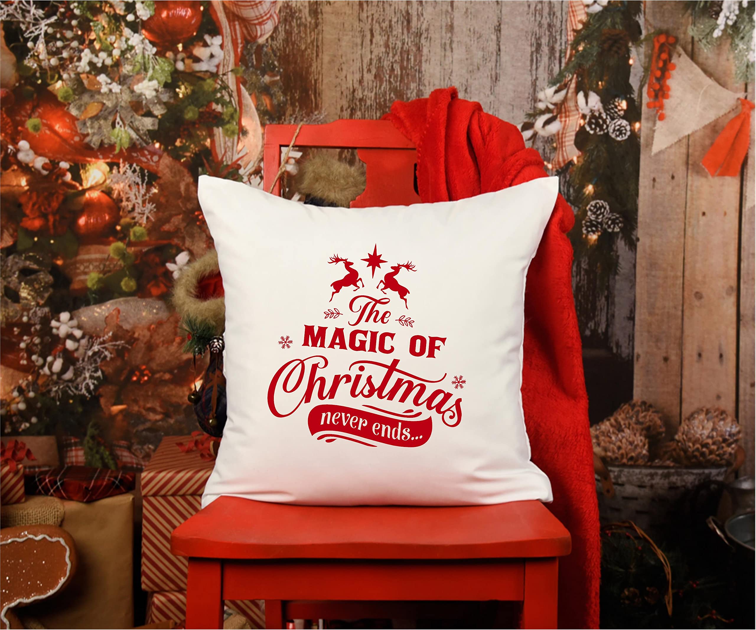 SEC Apparel Christmas Iron on for Shirts and More The Magic of Christmas Never Ends