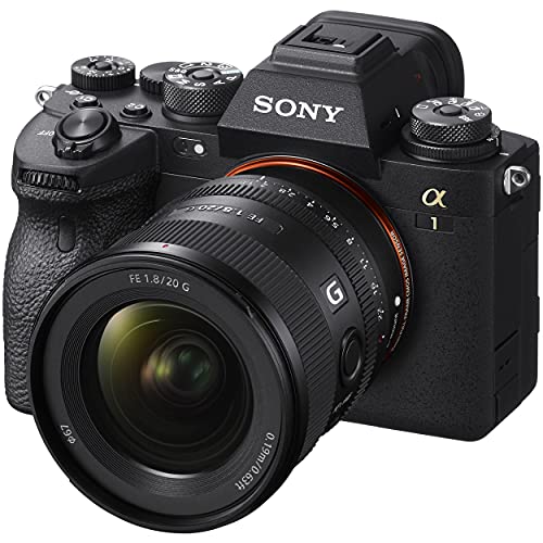 Sony Alpha 1 Full Frame Mirrorless Camera Body + 20mm F1.8 G Lens FE Wide Angle SEL20F18G ILCE-1/B Bundle with Meike MK320 TTL Flash Speedlite + Deco Gear Backpack + Microphone and Accessories Kit