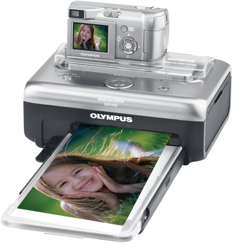 Olympus D555 5MP Digital Camera with 2.8x Optical Zoom & ILP-100 Photo Printer Bundle
