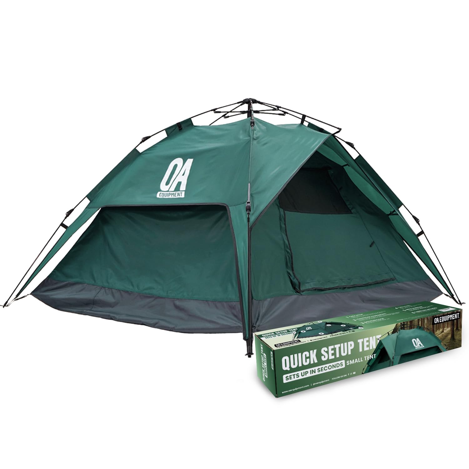 Pop Up Tent 2/3 Person Instant Camping Tent - Quick Setup Small Tent for Camping - Easy Set Up Fully Waterproof with Double Wall & Taped Seams
