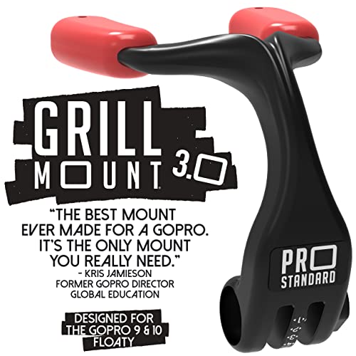 Pro Standard Grill Mount 3. 0 - The Best Mouth Mount Compatible with GoPro Cameras (Black)