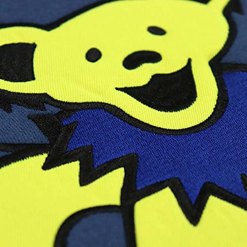 SEC.119 Grateful Dead Dancing Bear Men Classic Hoodie | Medium-Weight Fabric Hooded Sweatshirt | Navy | Officially Licensed Apparel | Extra Large