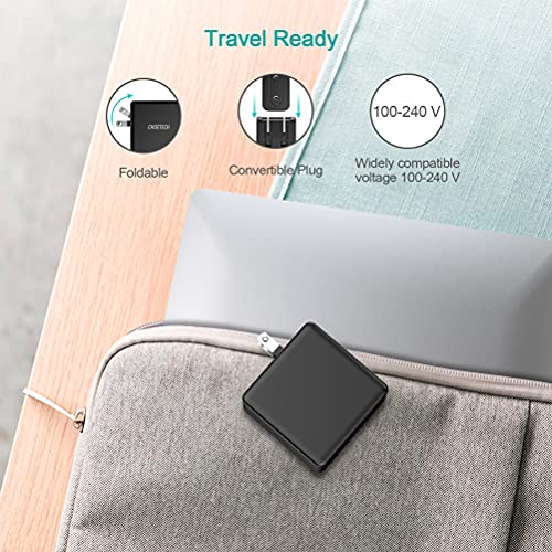 60W USB C Charger [GaN Tech], PD 3.0 Fast Wall Charger with Foldable Plug, Compatible with MacBook Air/Pro, iPad Air/Pro, iPhone 13 Pro Max, Switch, Galaxy, Pixel and More