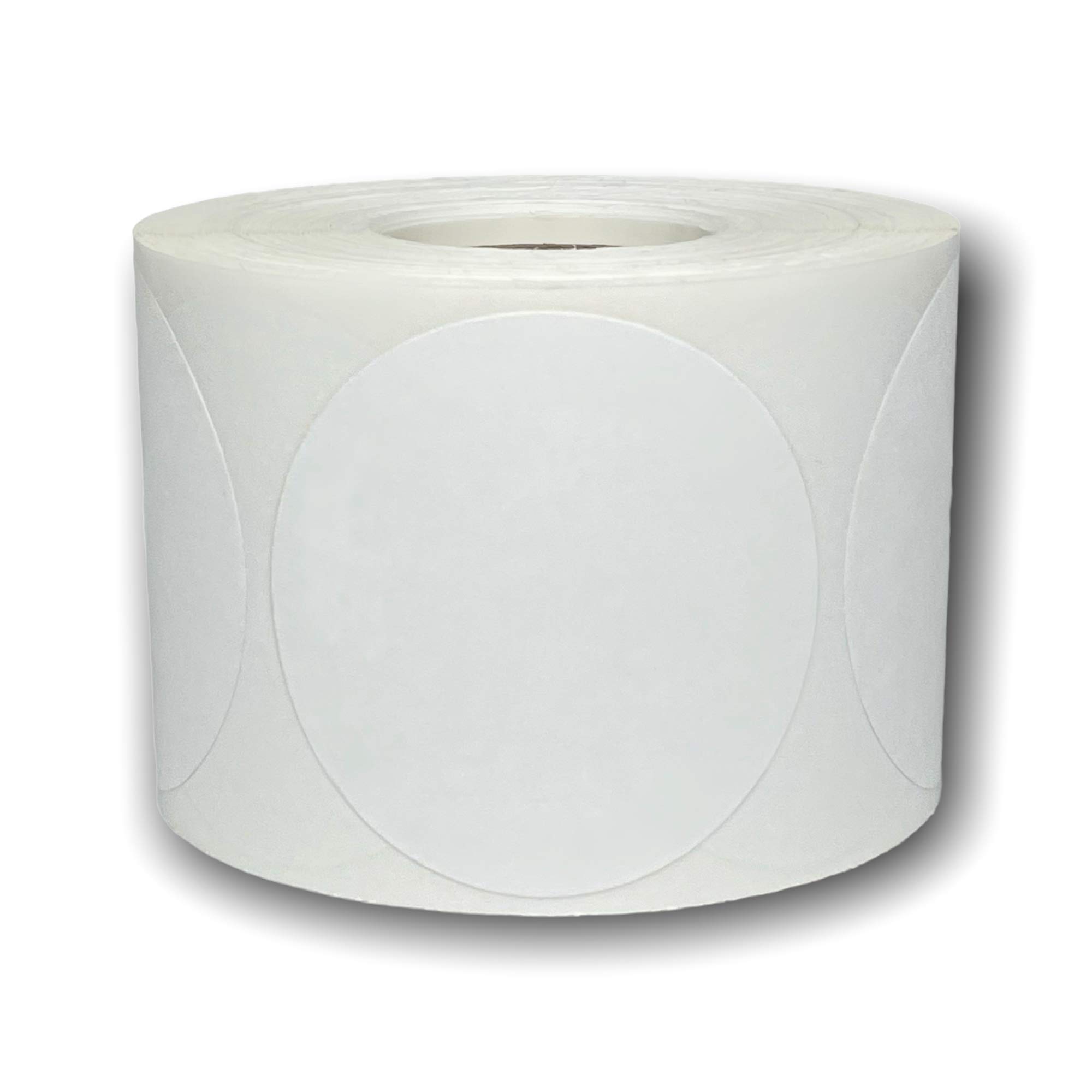 4 Rolls White 2" Round Direct Thermal 750 Labels Per Roll for Zebra Eltron Barcode Shipping Desktop Printers ZP450 LP2844 LP2442 TLP2844 GC420d GC420t GK420d GK420t GX420d LP2824