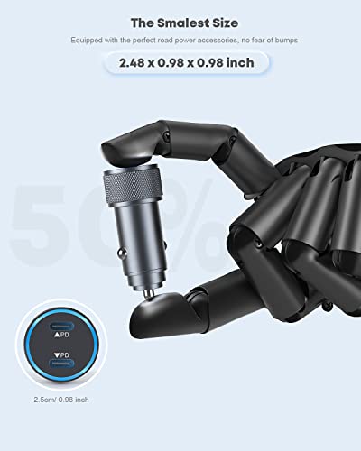 [Apple MFi Certified] iPhone Fast Car Charger, 40W Dual Port USB C Fast Charging Type C Charger Cigarette Lighter Adapter with【2 Pack】3FT USB C to Lightning Cable for iPhone 13/12/12 Pro/iPad/Airpods