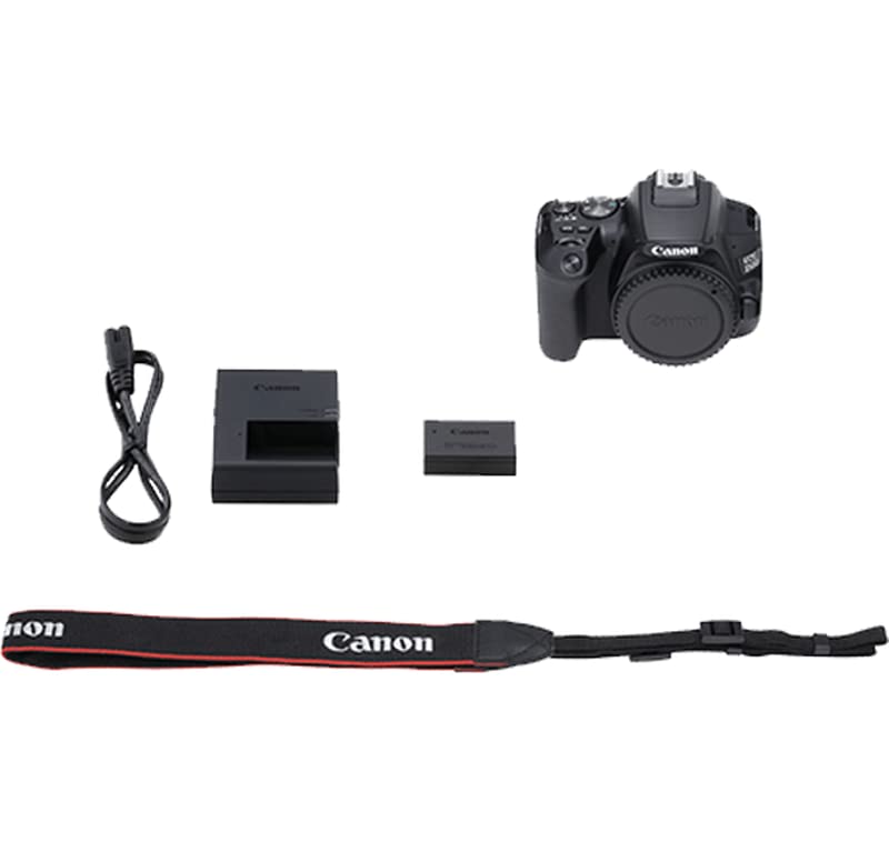 Canon EOS Rebel SL3 DSLR Camera with 18-55mm Lens (Black), EOS Bag, Sandisk Ultra 64GB Card, Cleaning Set and More (Renewed)