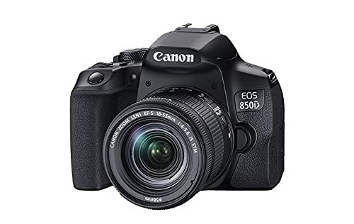 Canon Intl. EOS 850D (Rebel T8i) DSLR Camera with 18-55mm STM & Canon EF 75-300mm III Lenses + MF 420-800mm Zoom Lens + 128GB Memory + Filters + Flex Tripod + Professional Bundle (Renewed)