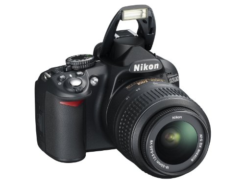 Nikon D3100 14.2MP DSLR Camera with AF-S DX 18-55mm f/3.5-5.6 VR Zoom Lens - (Black) (Discontinued) (Renewed)