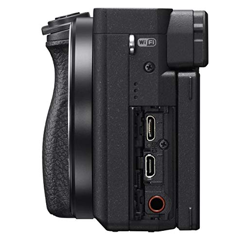 Sony Alpha a6400 24.2MP Mirrorless Digital Camera with 16-50mm f/3.5-5.6 OSS Lens, Bundle with Bag, Intervalometer, Filter Kit, Battery, Charger, 64GB SD Card + Case, Tripod, PC Software Kit + More