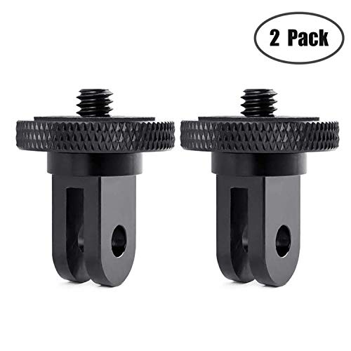 Camera Tripod Mount for Gopro Adapter, 2Pcs 1/4-20 Screw Conversion Adapter for GoPro Hero10, Insta360 ONE X3, X2, Go 2, Xiaomi Yi and Other Action Cameras