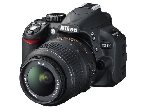 Nikon D3100 14.2MP DSLR Camera with AF-S DX 18-55mm f/3.5-5.6 VR Zoom Lens - (Black) (Discontinued) (Renewed)