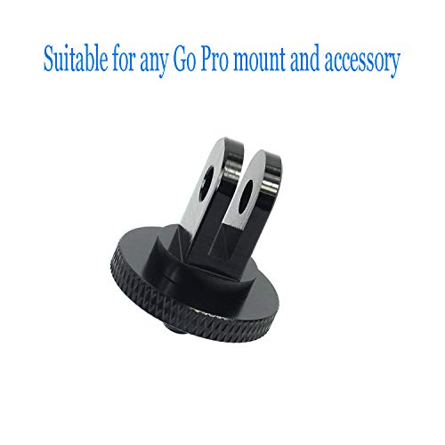 Camera Tripod Mount for Gopro Adapter, 2Pcs 1/4-20 Screw Conversion Adapter for GoPro Hero10, Insta360 ONE X3, X2, Go 2, Xiaomi Yi and Other Action Cameras