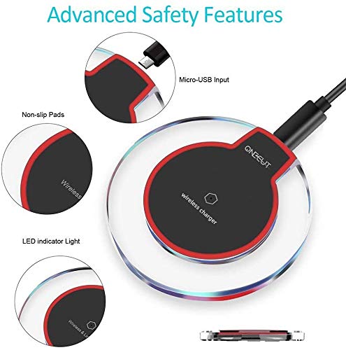 Wireless Charger Pad for iPhone 14 Plus/Pro Max/13/13 Pro Max/ 12 Mini/12 Pro Max/11/SE 2020/Xs Max/XR/X/8 Plus, Galaxy Note 20 Ultra/10+/9/8/S20 S21 S22 Ultra S10+ S10e