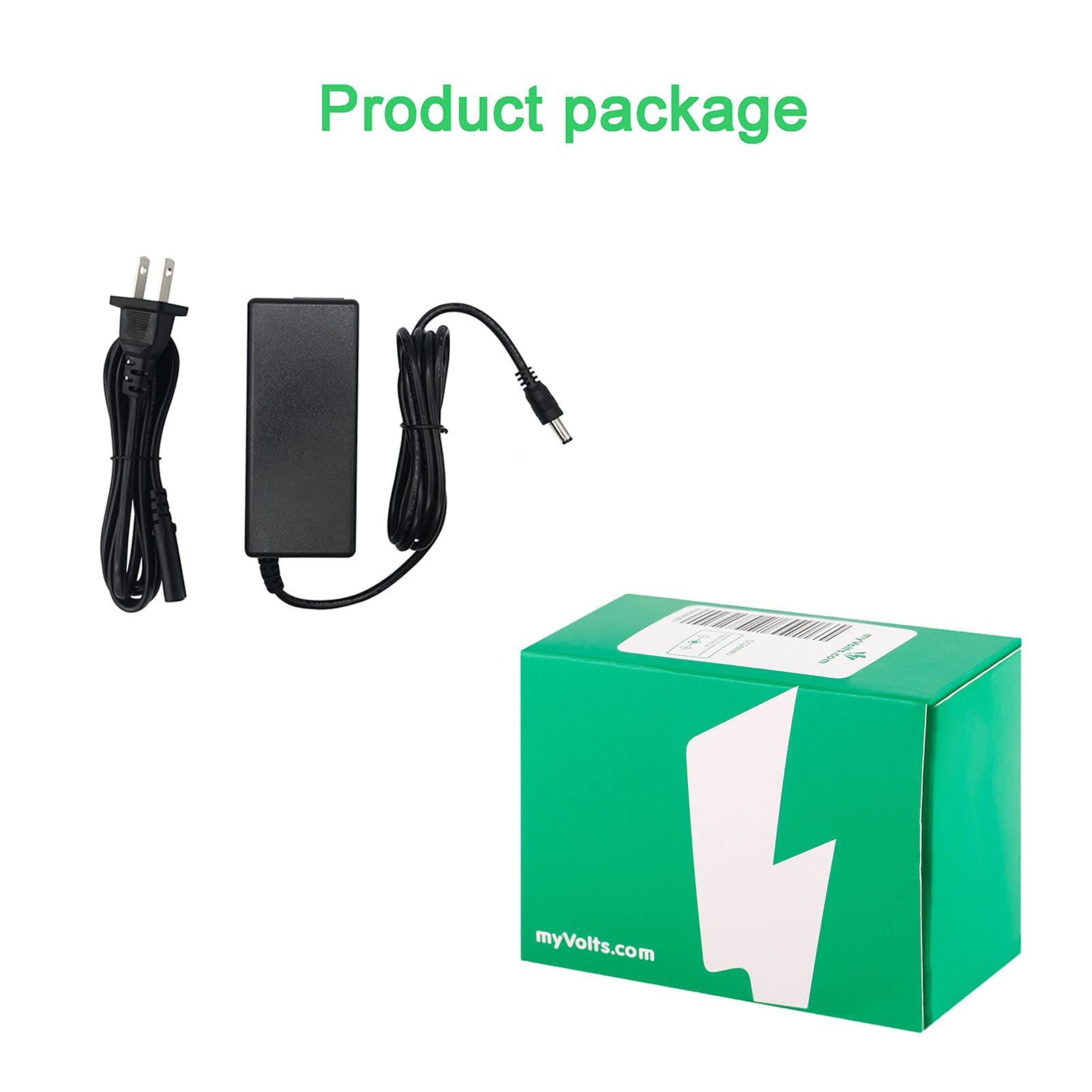 MyVolts 24V Power Supply Adaptor Compatible with/Replacement for Zebra ZD400, ZD410, ZD410D, ZD420, ZD420c Printer - US Plug