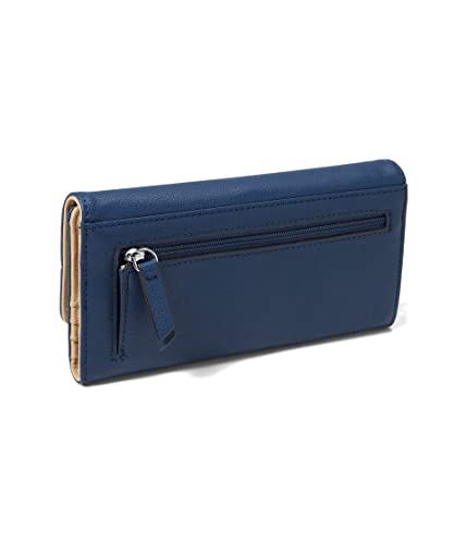 NINE WEST Wildwood Slg Check Sec Bifold Wallet Rodeo Blue One Size