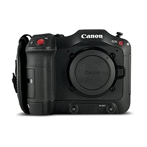 Canon EOS C70 Cinema Camera (RF Lens Mount) (4507C002) + 128GB Extreme Pro SD Card + HDMI Cable + Case + Card Reader + Cleaning Set + Cap Keeper + Hand Strap (Renewed)