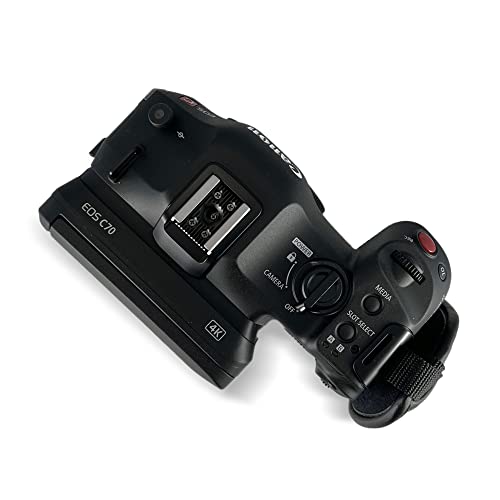 Canon EOS C70 Cinema Camera (RF Lens Mount) (4507C002) + 128GB Extreme Pro SD Card + HDMI Cable + Case + Card Reader + Cleaning Set + Cap Keeper + Hand Strap (Renewed)