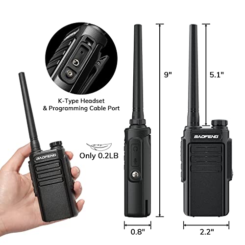 BAOFENG MP31 GMRS Radio Handheld Two Way Radio, Waterproof Rechargeable Walkie Talkies with NOAA Scanning & Receiving, GMRS Repeater Capable, 2-in-1 Type-C Charging Cable, Earpieces, 2 Pack