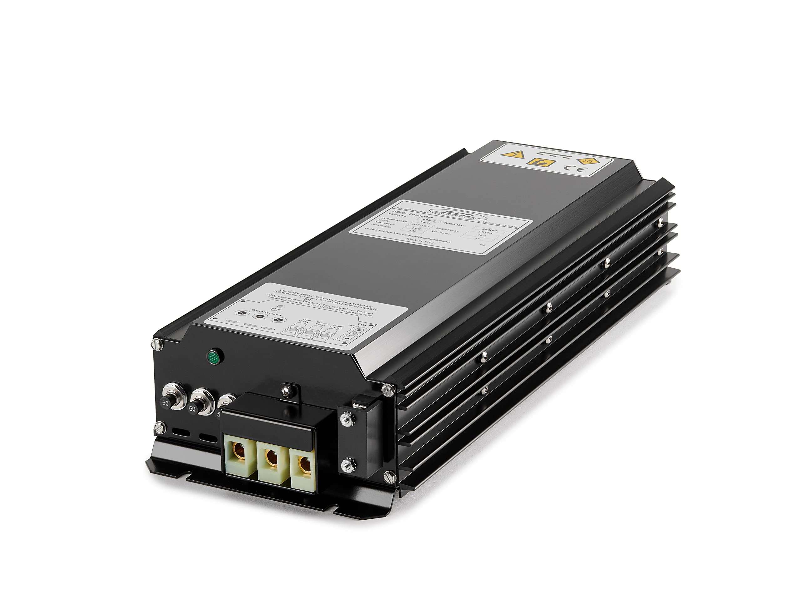 SEC America Model 695 CE DC-DC Converter - 12V to 24V High Power DC-DC Converter - Model 680 CE - 1320 Watts of Output Power