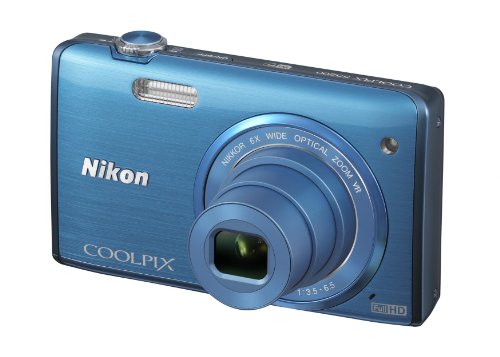 Nikon COOLPIX S5200 Wi-Fi CMOS Digital Camera with 6x Zoom Lens (Blue) (OLD MODEL)