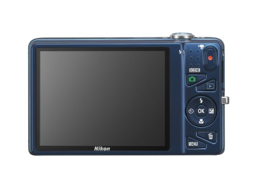 Nikon COOLPIX S5200 Wi-Fi CMOS Digital Camera with 6x Zoom Lens (Blue) (OLD MODEL)