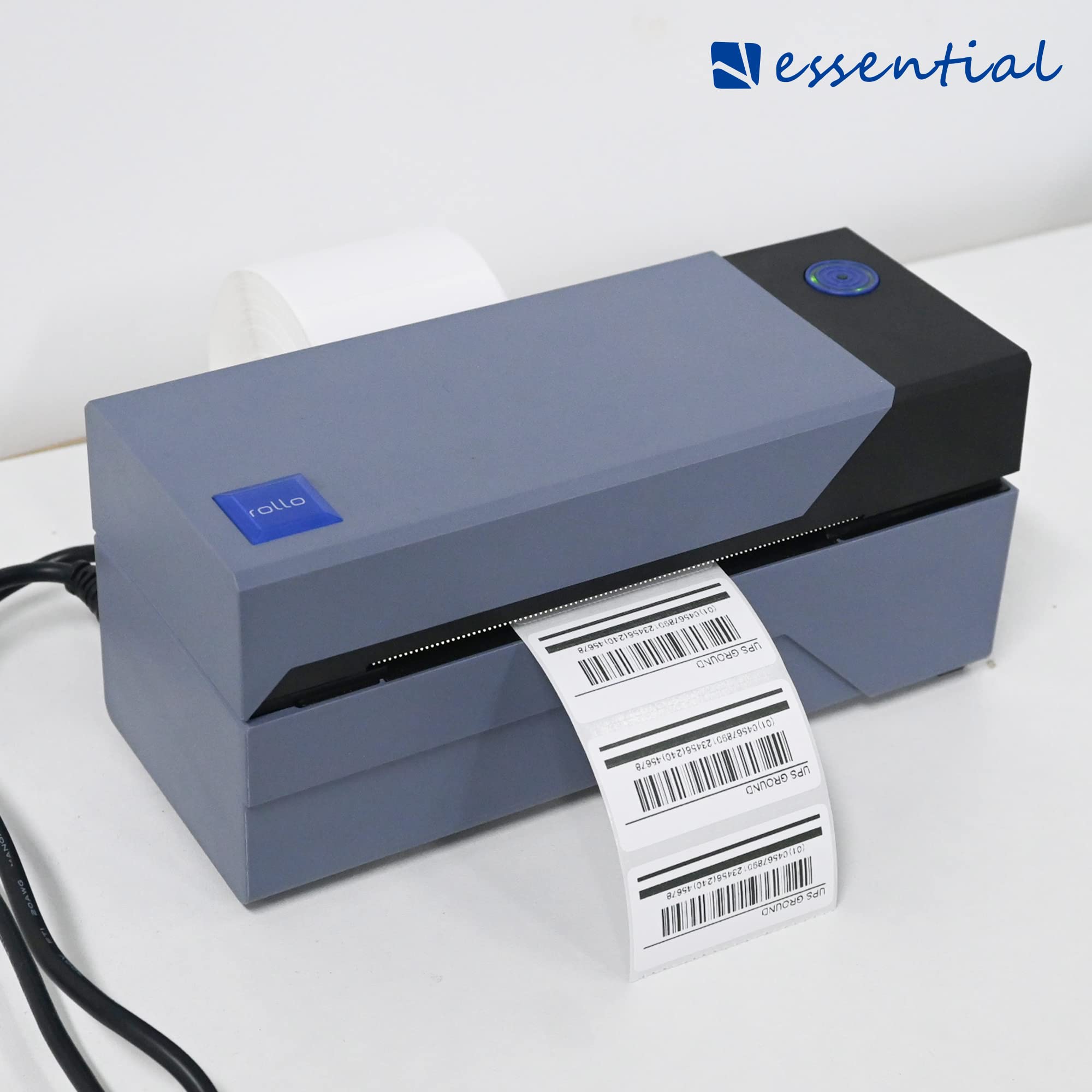 ESSENTIAL 2"x 1" White Direct Thermal Barcode Labels, Shipping Labels, Compatible with Zebra & Rollo Label Printer, 1300 Labels of Roll (1 Roll)