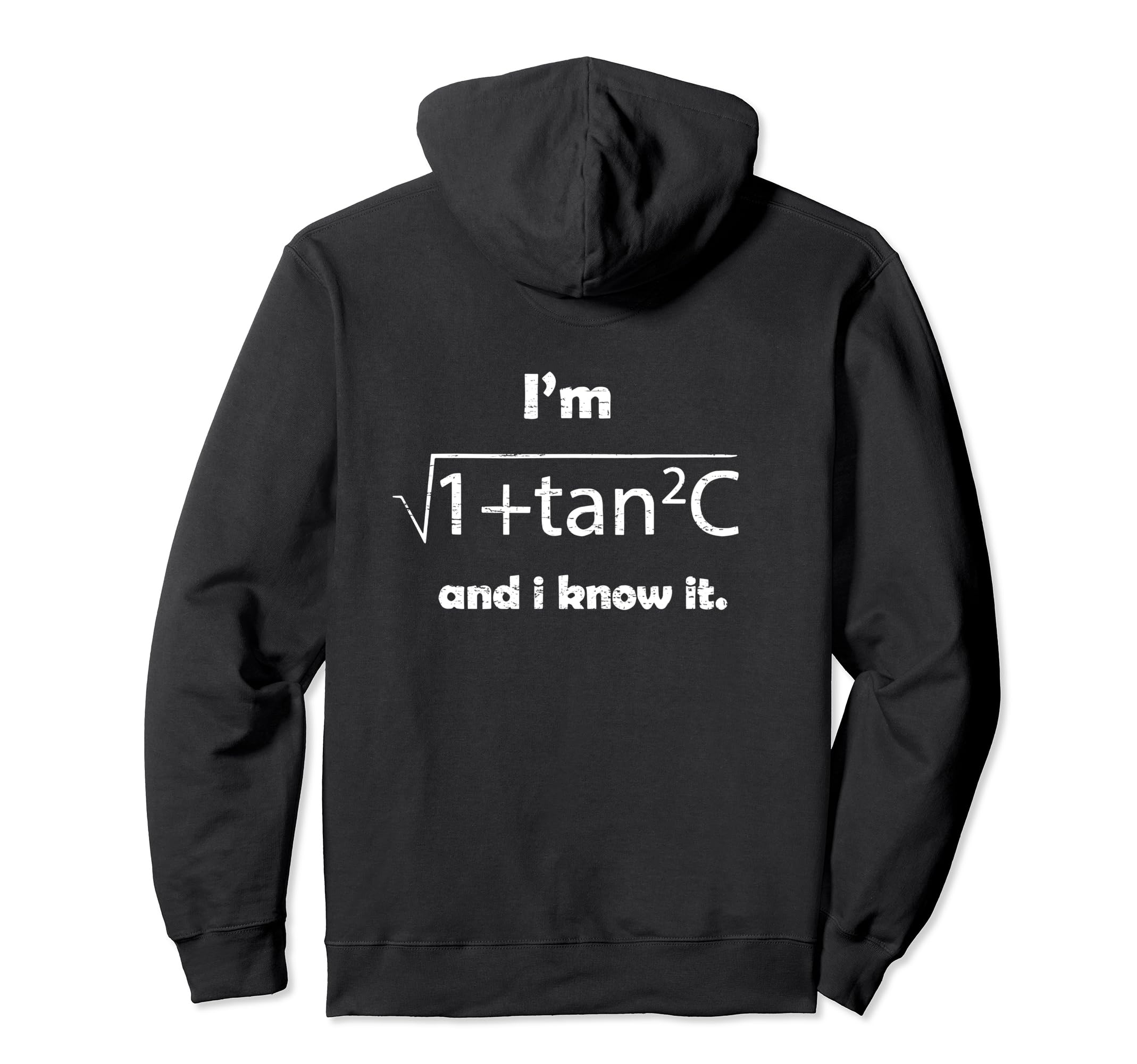 I'm Sexy Math Humor I'm Sec C And I know It (On Back) Pullover Hoodie