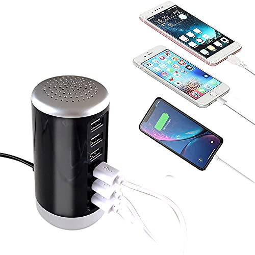 Desktop USB Charging Station,6-Port USB Tower Charging Station 30W 6A USB Charging Station,Multi Ports USB Charger Charging for Smartphones,Tablets,and Other USB Devices.(Black)