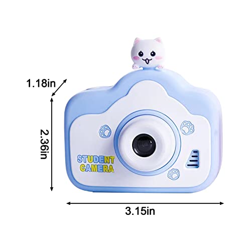 FITORON Children's HD Front and Rear Double Shot 2000w Mini 2.0 Inch Video Camera Game Music All-in-one Camera with 32GB Memory Card