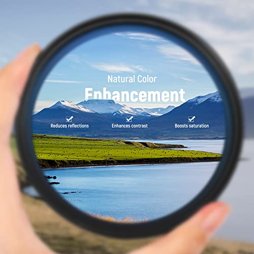 NEEWER 77mm Polarizer Filter 30 Layer Multi Resistant Nano Coated Circular Polarizing Filter(CPL) with HD Optical Glass/Ultra Slim Frame, Reduce Glare/Enhance Contrast/Reduce Reflection