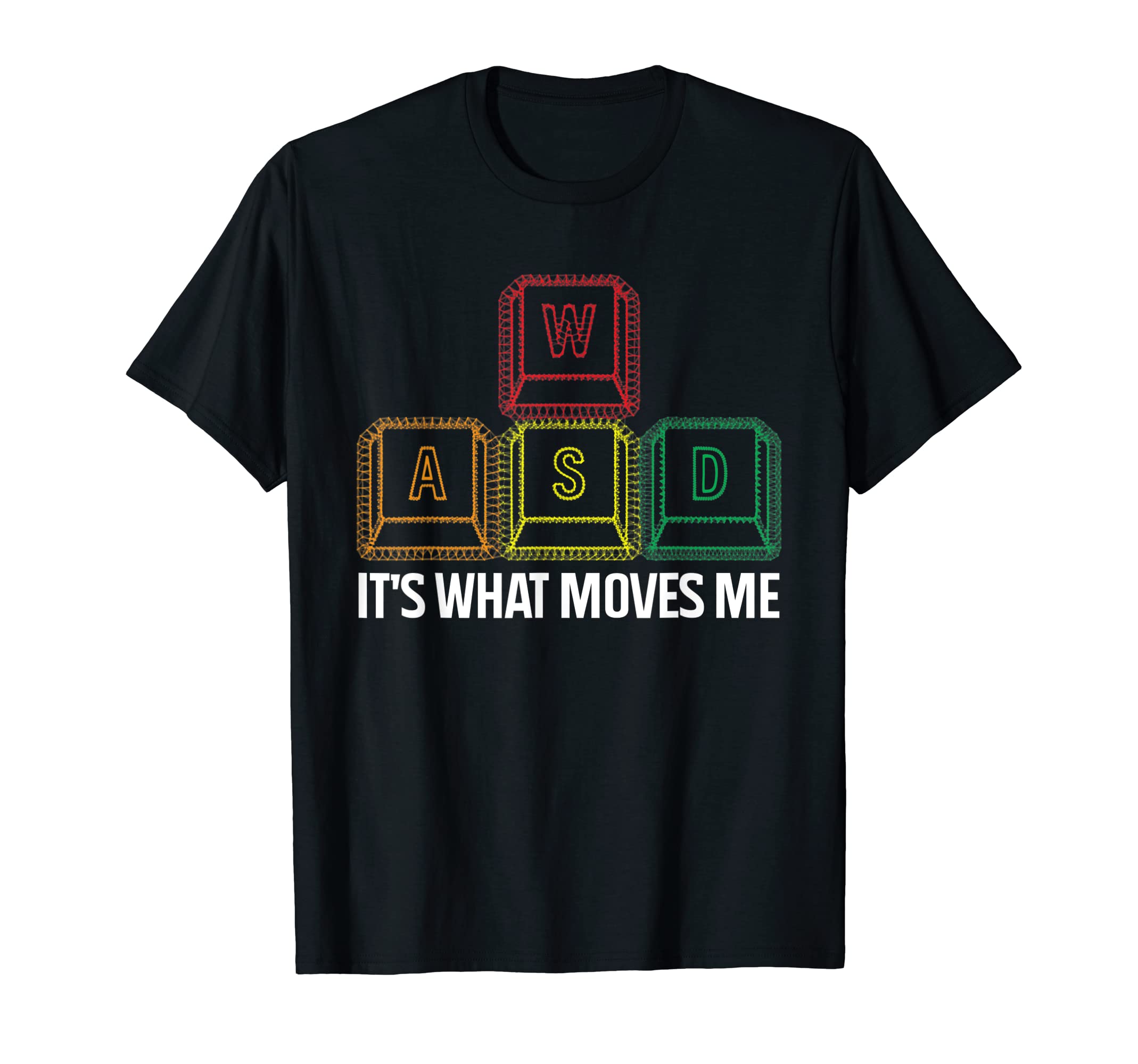 WASD PC Gamer Computer Video Games Gaming Boys Men Vintage T-Shirt