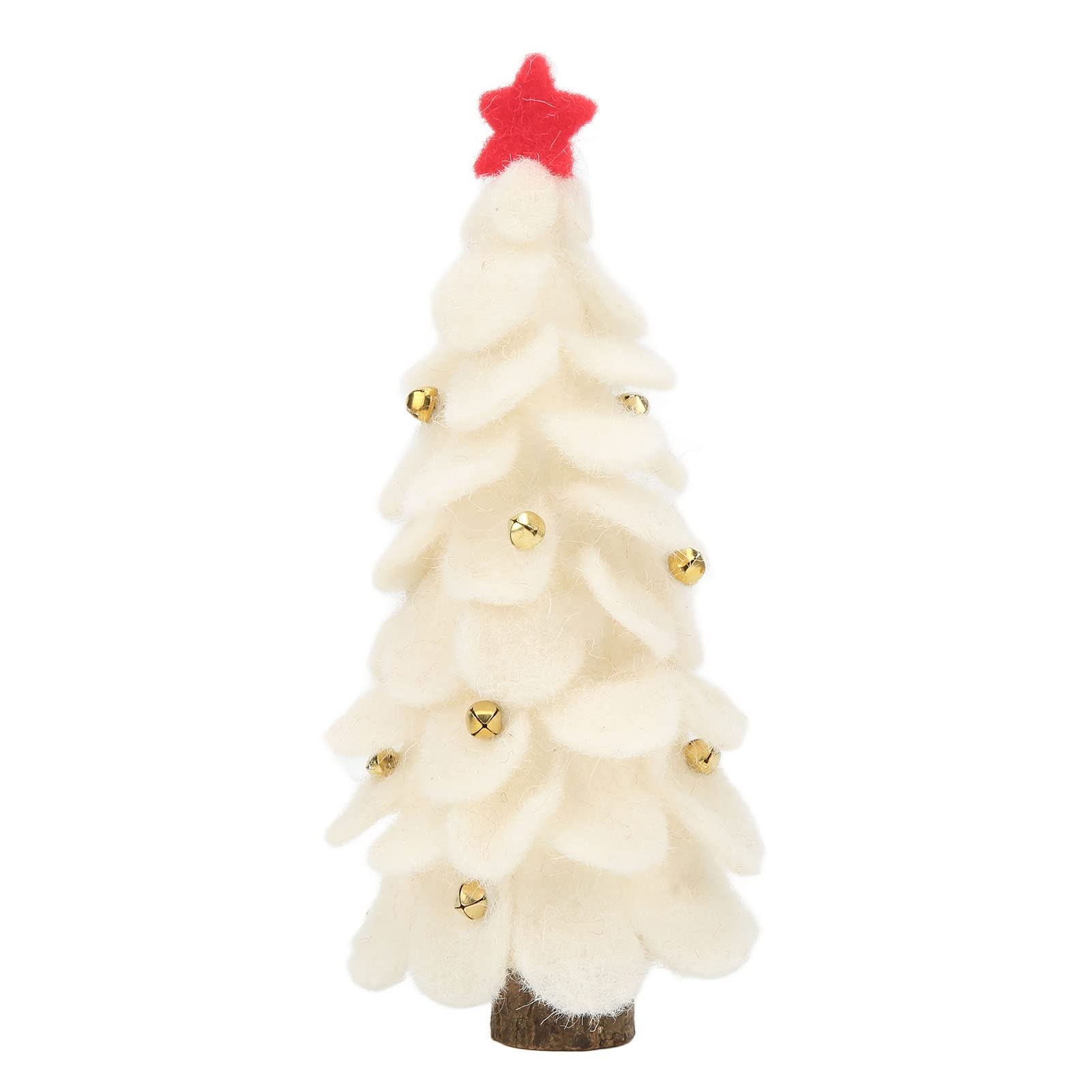 Artificial Mini Christmas Tree, New Christmas Decoration, Wool Felt Christmas Tabletop Christmas Tree, Wool Felt Christmas Tree Ornament Home New Year Party Ornament White Big Size, for Home Office