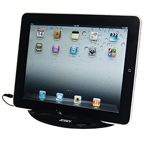 JENSEN SMPS-125 Portable Stereo Speaker For iPod/iPhone, MP3, Tablet, and Smartphone Black