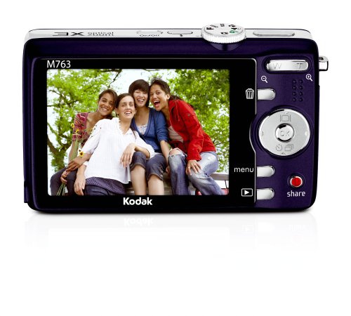 Kodak Easyshare M763 7.2 MP Digital Camera with 3xOptical Zoom (Blue)