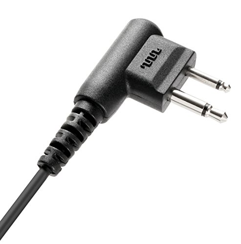 Single Wire Earhook Earpiece with Reinforced Cable for Motorola Radios BRP40 CP200 CP200D CP185 CLS1410 CLS1110 DTR650 RDU2020 RDU4100 RDU4160D RDU2080D RMU2040 RMU2080D CLS RMM RMU, G Shape Headset