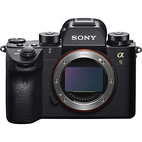 Sony Alpha a9 Mirrorless Digital Camera (Body Only) (ILCE9/B) + 2 x 64GB Memory Card + 3 x NP-FZ-100 Battery + Corel Photo Software + Case + External Charger + Card Reader + LED Light + More (Renewed)