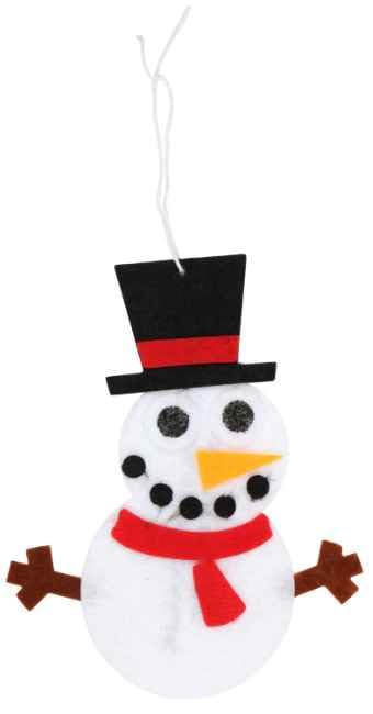 Simplified Treasures Snowmen Felt Ornament DIY 5ct kit Christmas Decor