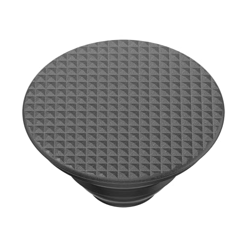 PopSOCKETS Pop-Grip Knurled Texture Black Smartphone Accessory for iPhone Android