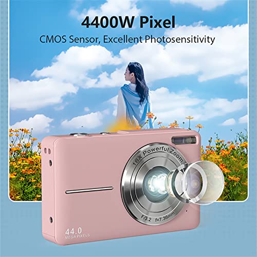 MIANHT 16x Built in Night Vision Digital Zoom Camera Electronic Anti-Shake Proof Home Camera 1080P High-Definition Digital Camera 44 Million Photos