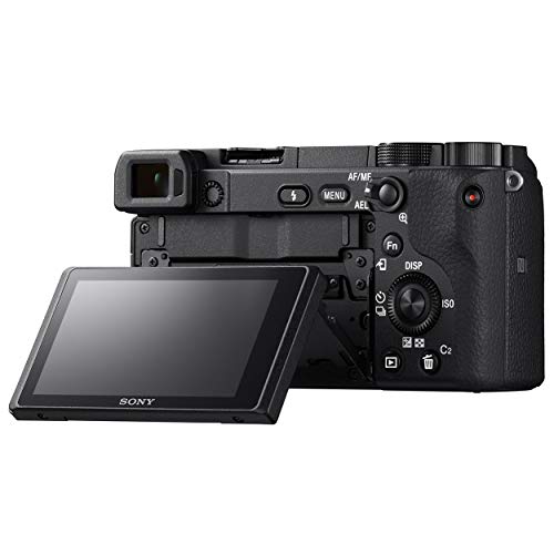 Sony a6400 4K Mirrorless Camera ILCE-6400L/B (Black) with 16-50mm f/3.5-5.6 Lens Kit and 0.43x Wide Angle Lens + 2.2X Telephoto Lens + Deco Gear Extra Battery Gadget Bag Remote & Flash Bundle