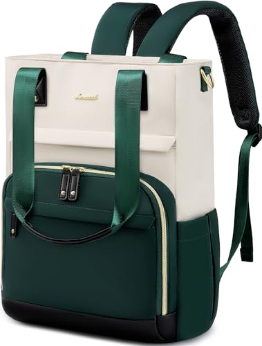 LOVEVOOK Work Backpack for Women, 15.6 Inch Anti Theft Backpack with Luggage Strap, Large Capacity Backpack, Waterproof Laptop Backpack for College, Travel, Commuter