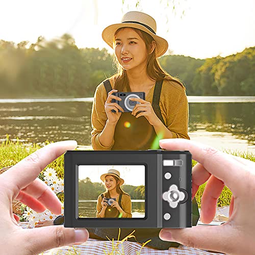 Yanvan Cameras for Photography, New 44 Million Student Digital Camera 2.4 Inch High-Definition&16 Times Digital Zoom Electronic Anti-Shake Face Detection, Gifts for Students Adults