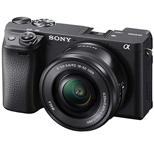 Sony a6400 4K Mirrorless Camera ILCE-6400L/B (Black) with 16-50mm f/3.5-5.6 Lens Kit and 0.43x Wide Angle Lens + 2.2X Telephoto Lens + Deco Gear Extra Battery Gadget Bag Remote & Flash Bundle