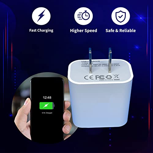 USB C Charger - 20W PD Fast Charging Block Compatible with iPhone 13 12 11 X XR Xs Pro (max/Pro/Mini), iPad, Samsung, Huawei, Xiaomi, Oppo, Vivo - White