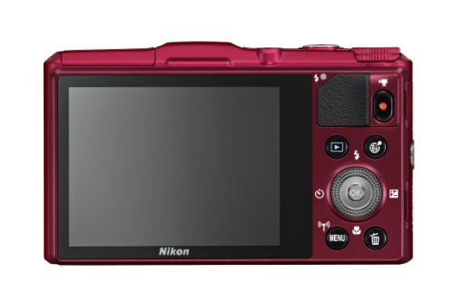Nikon COOLPIX S9700 Compact Digital Camera - Red (16.0 MP, 30x Zoom) 3.0 inch