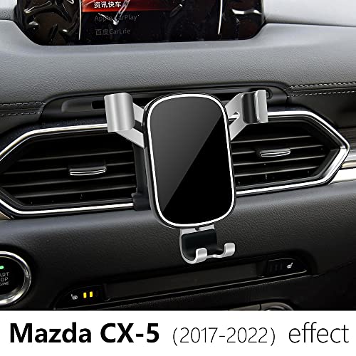 musttrue LUNQIN Car Phone Holder for 2017-2023 Mazda CX-5 CX5 Auto Accessories Navigation Bracket Interior Decoration Mobile Cell Mirror Phone Mount