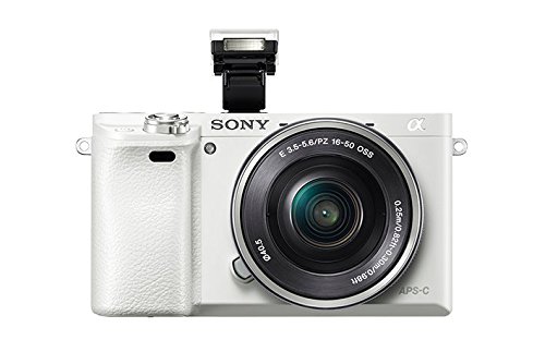 Sony Alpha a6000 Mirrorless Digital Camera with 16-50 mm Lens, 24 MP (White)